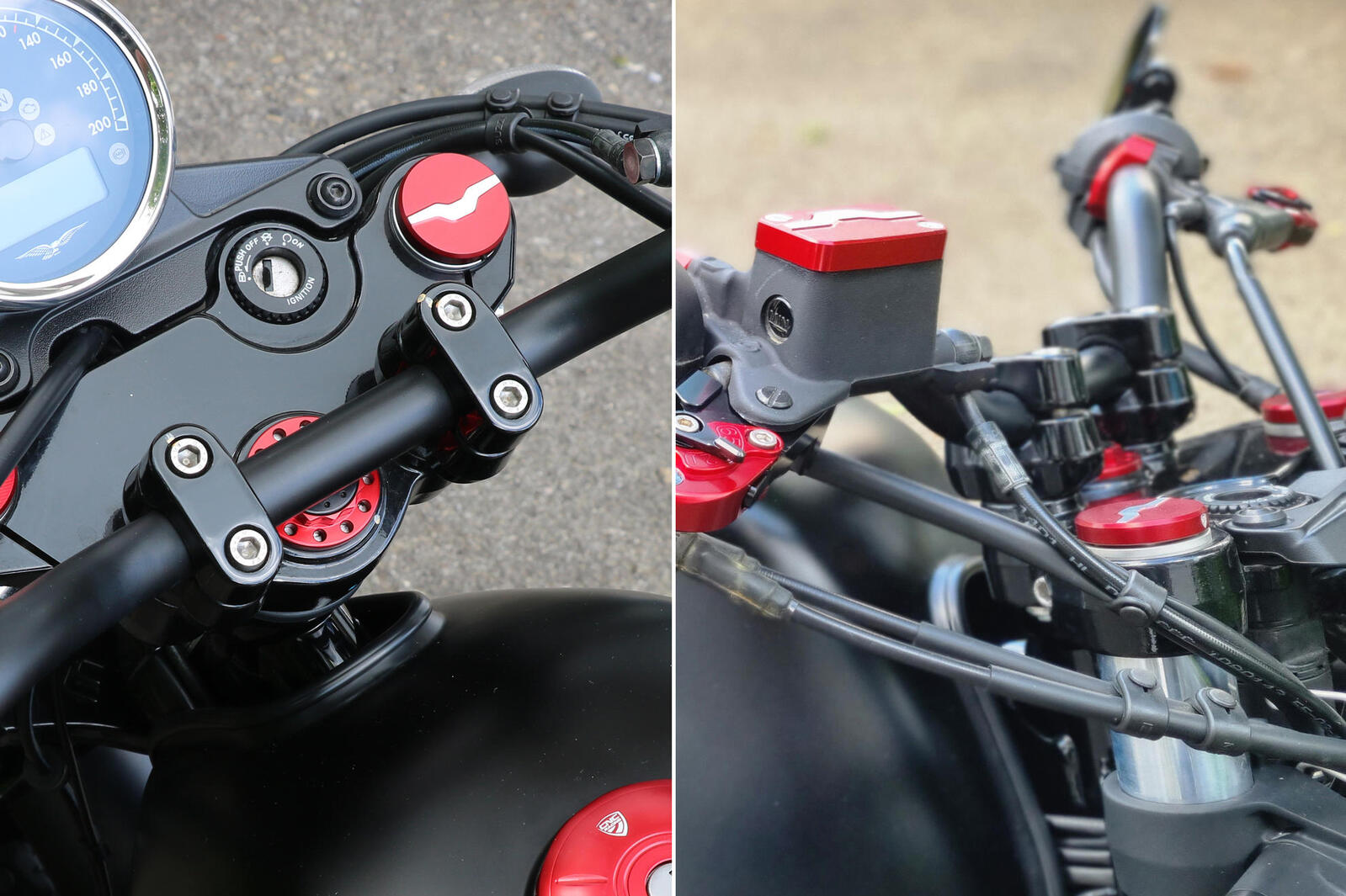 Fork leg plug cover Moto Guzzi by CNC Racing | Premium Motorcycle Part ...
