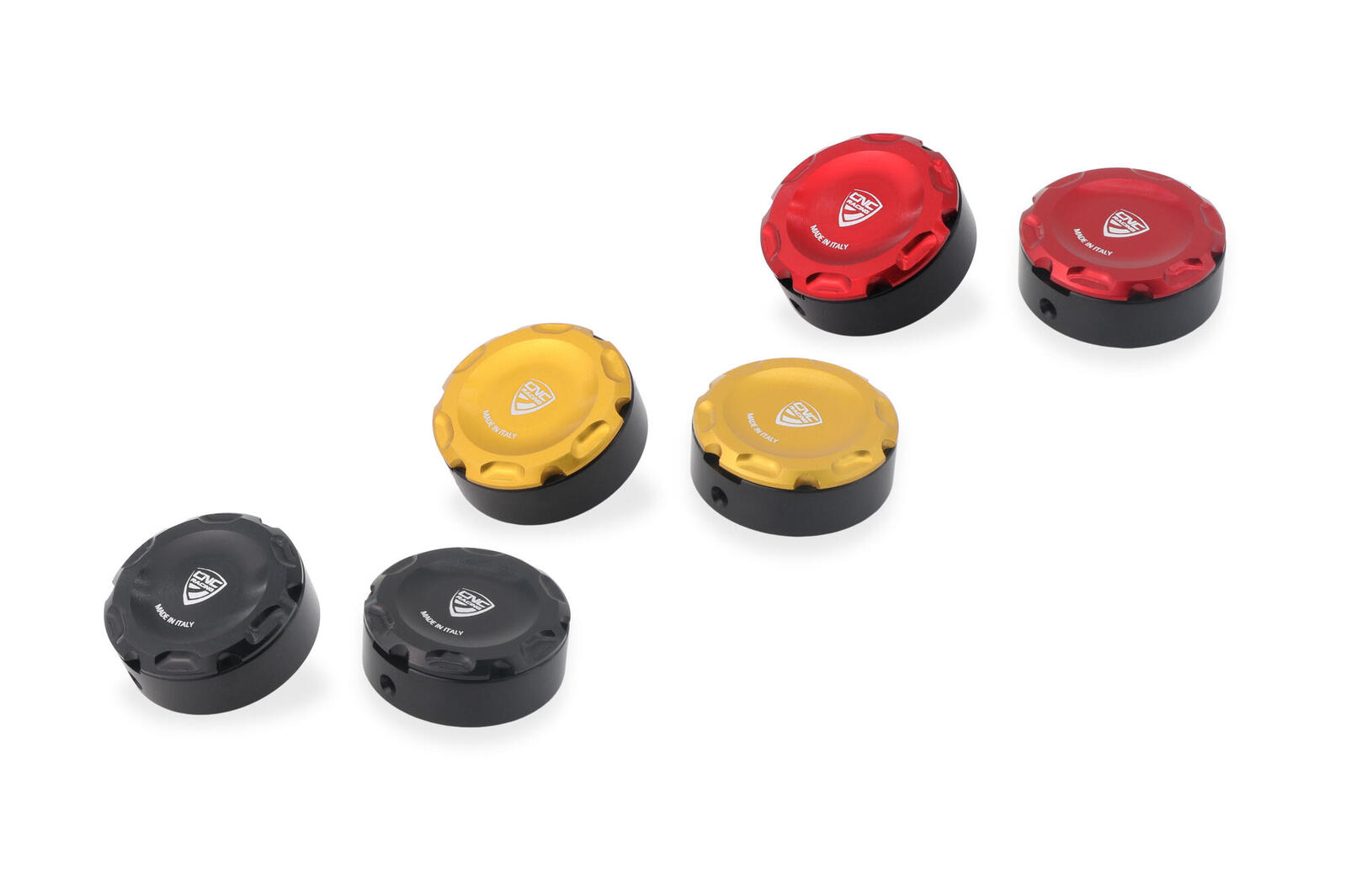 Central bolt caps kit for OEM rearsets Ducati by CNC Racing | Premium ...